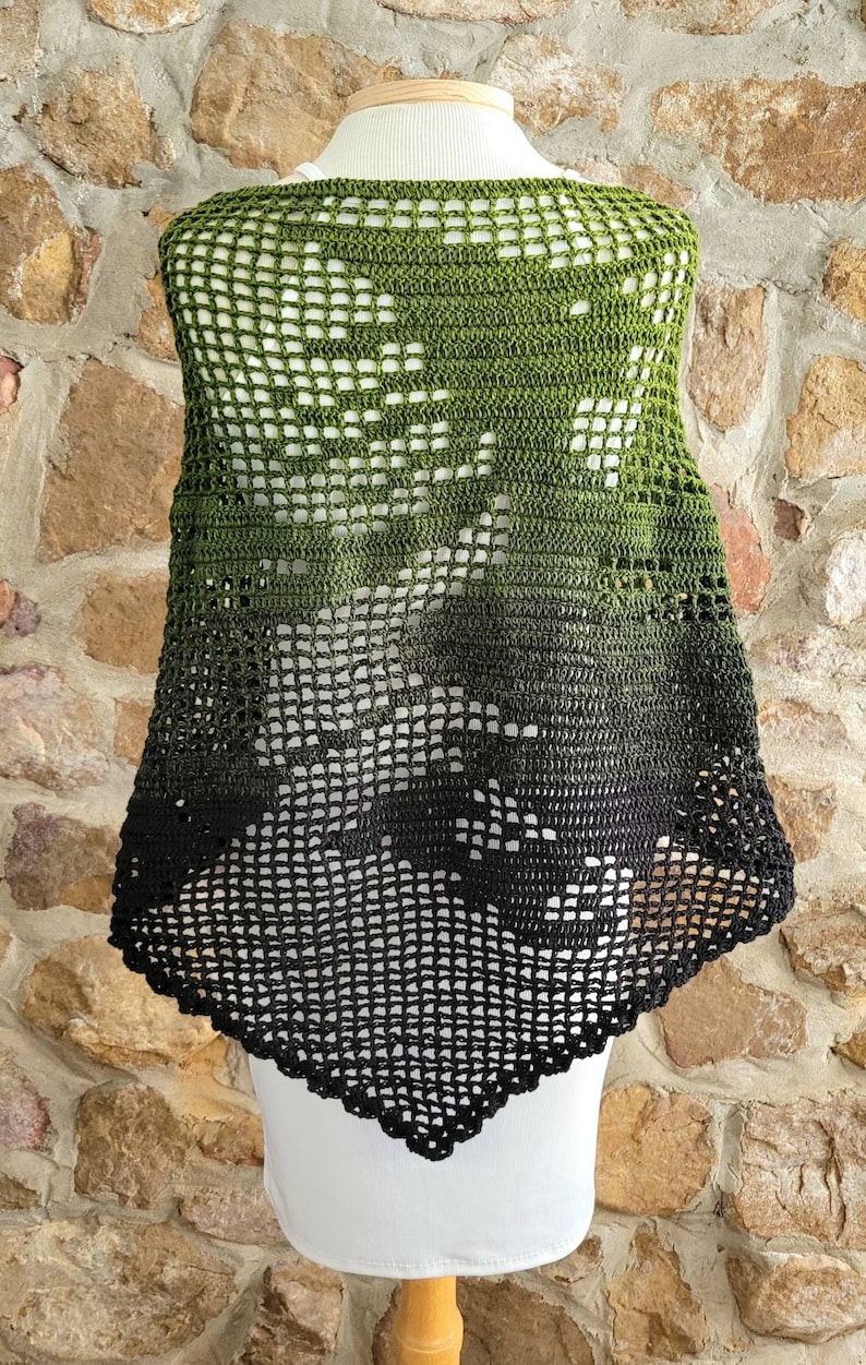 CROCHET PATTERN Flying Witch Shawl Costume Accessory - Etsy