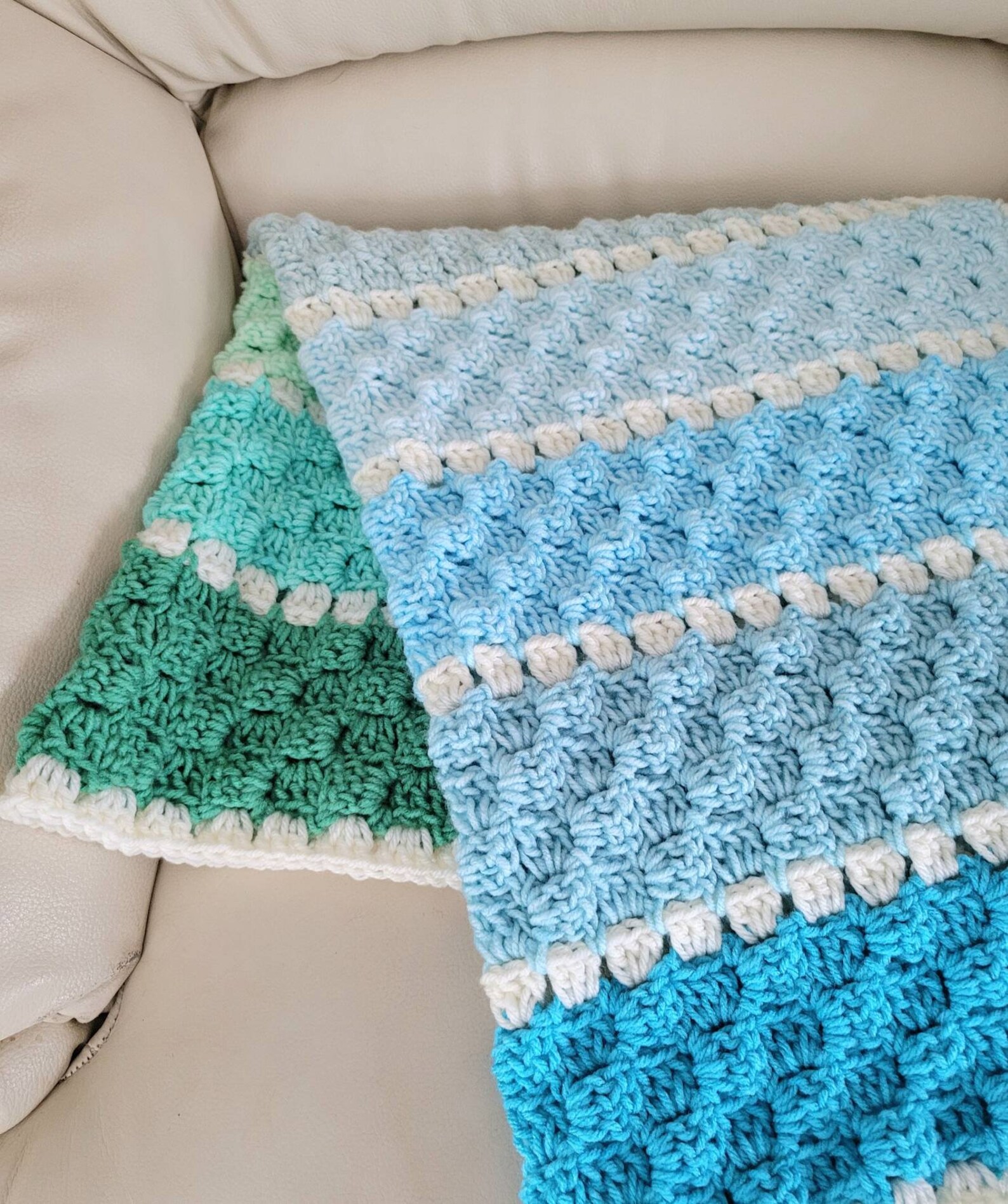 CROCHET PATTERN C2C Stripes Blanket Unique Scrap Afghan - Etsy