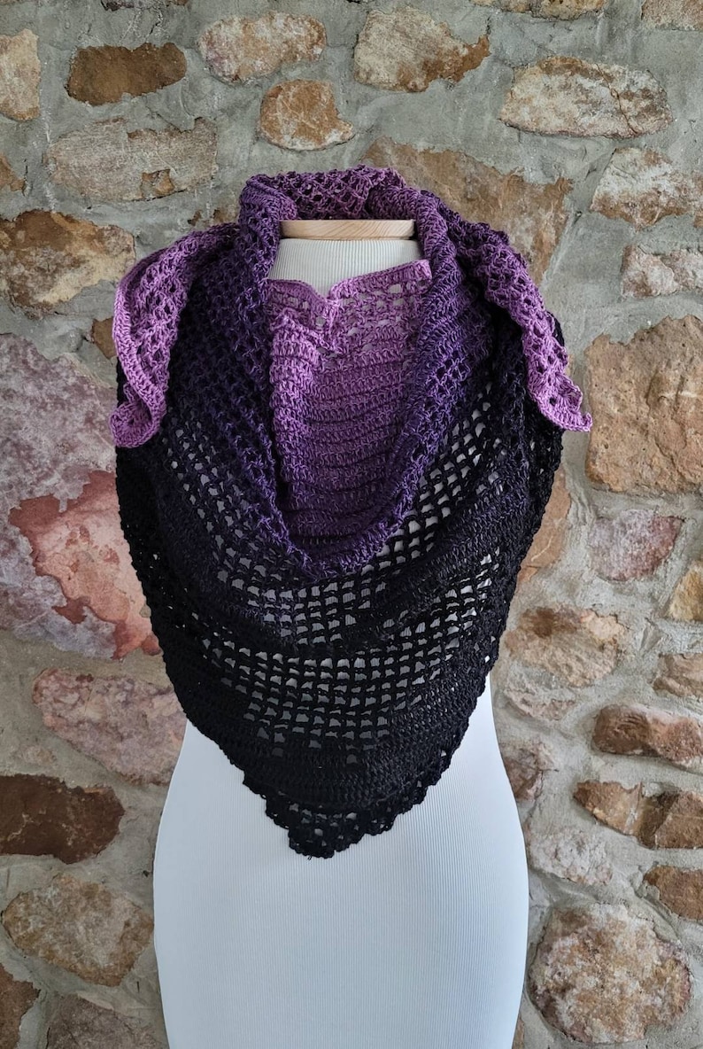 CROCHET PATTERN, Cloud of Bats Shawl, Halloween Accessory, Filet Bat ...
