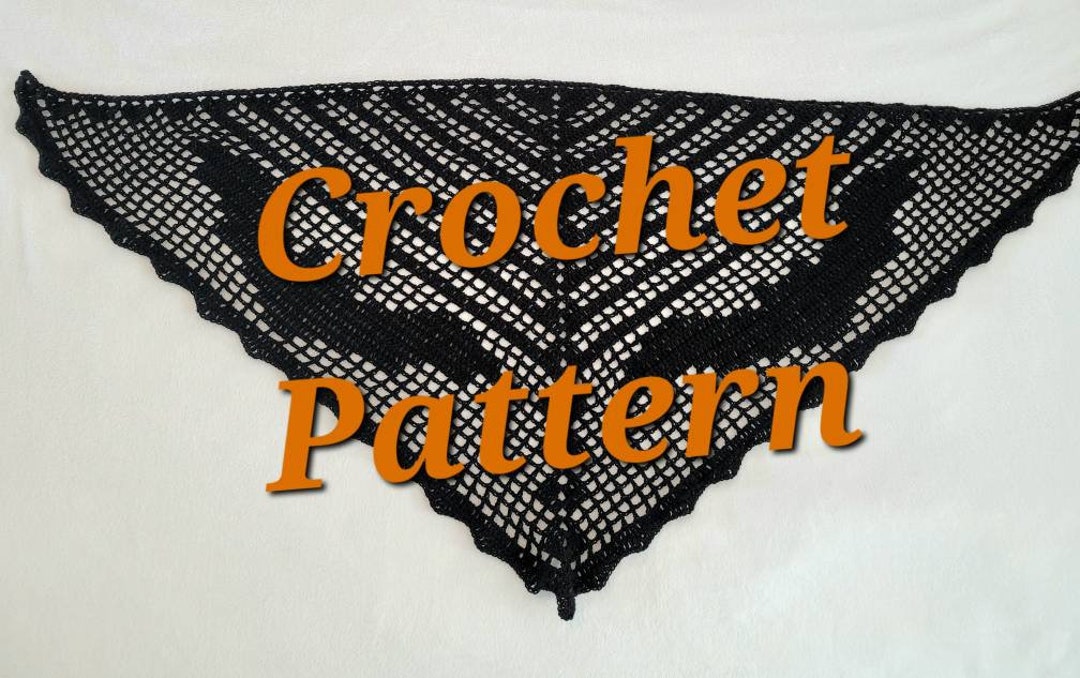 CROCHET PATTERN, Halloween Bat Shawl, Halloween Accessory, Filet Bat ...