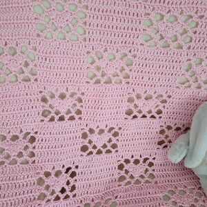 CROCHET PATTERN, Checkered Hearts, Baby Blanket Lapghan, Scarf Shawl ...