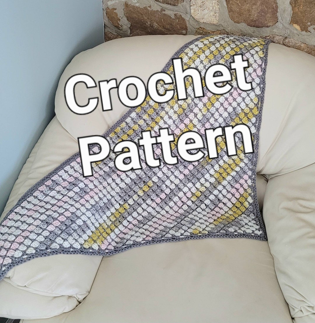 CROCHET PATTERN, Glass Tiles Shawl, Variegated 2 Color Wrap, Easy Quick ...