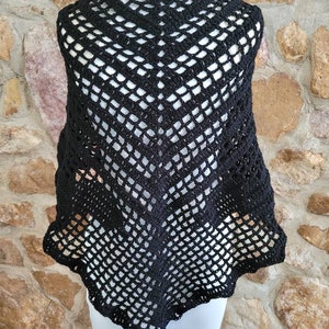 CROCHET PATTERN, Halloween Bat Shawl, Halloween Accessory, Filet Bat ...