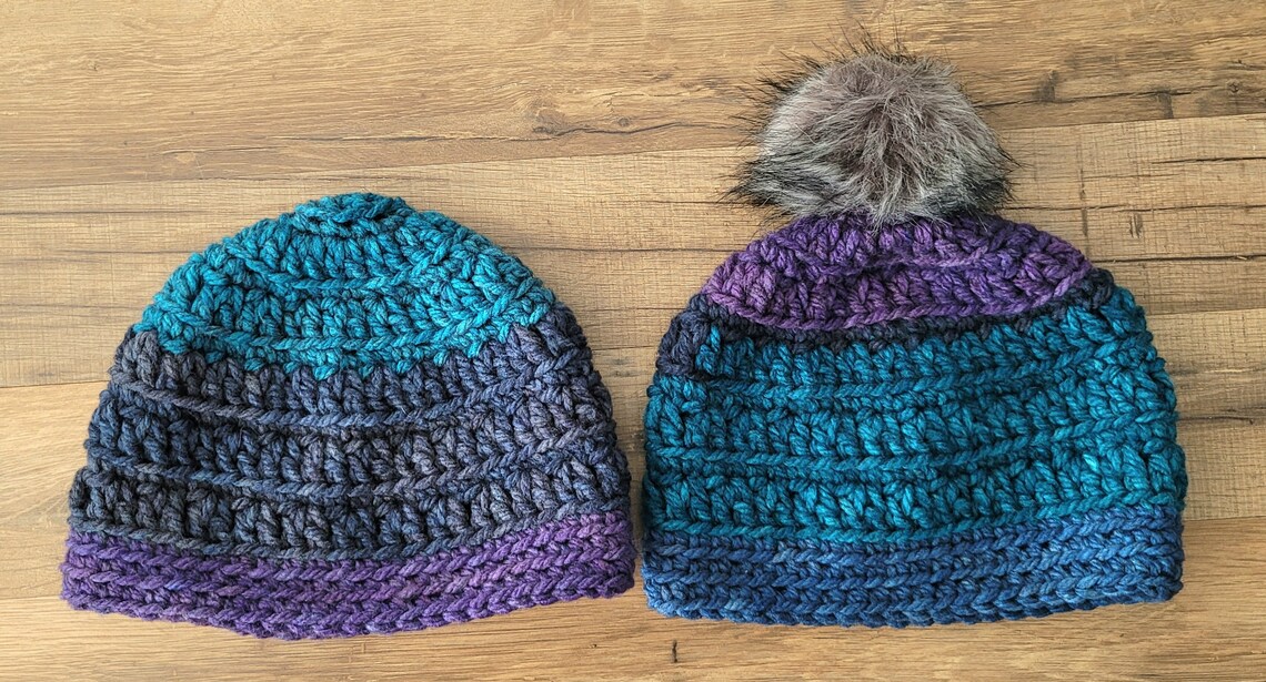 CROCHET PATTERN, Tea for Two Beanie, Super Bulky Hat, Easy and Quick ...