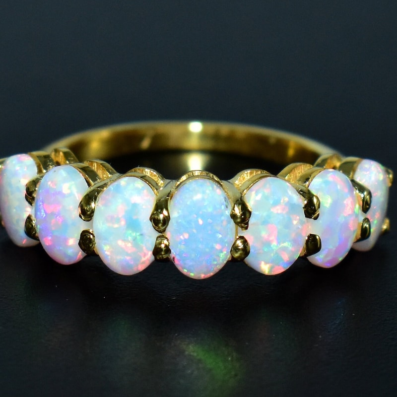 Opal Stacking Ring - Etsy