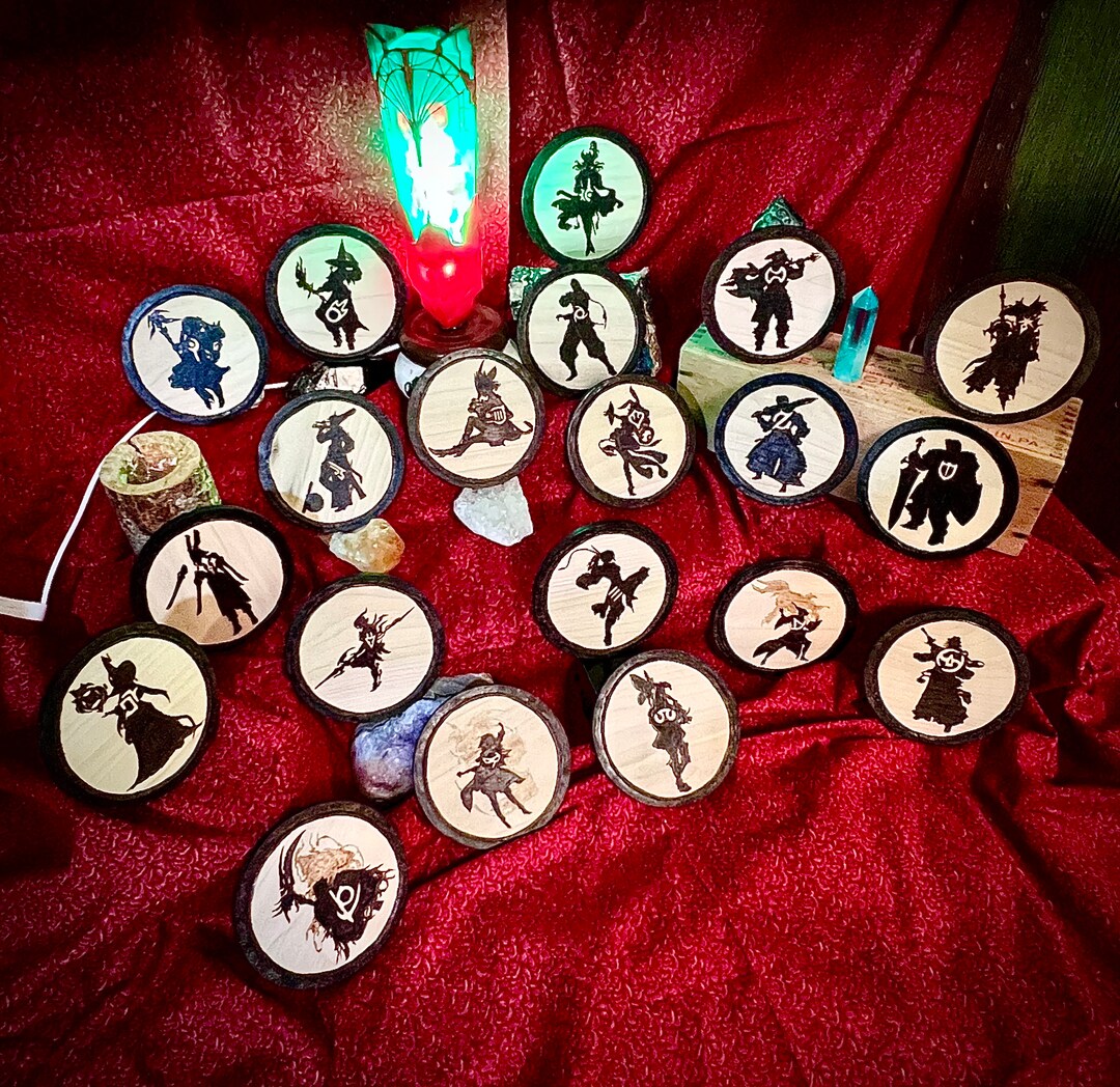 FFXIV - Job Silhouettes - Coaster Sets - Etsy