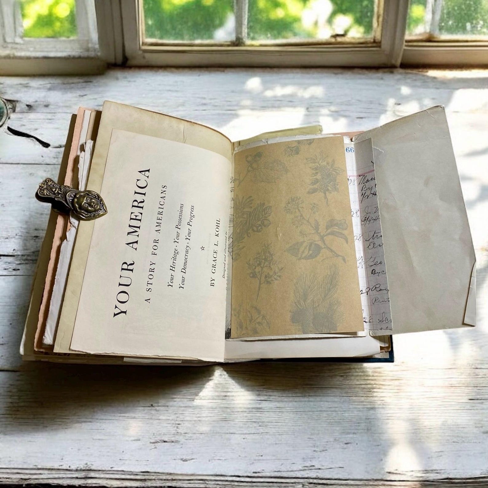 Vintage Envelope Junk Journal Double Signature, Altered Book Cover, Loaded With Pockets ...