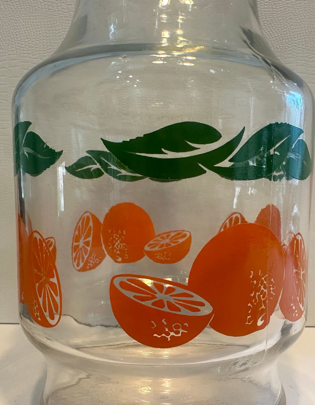 Mid Century Glass Juice Refrigerator Container - Etsy