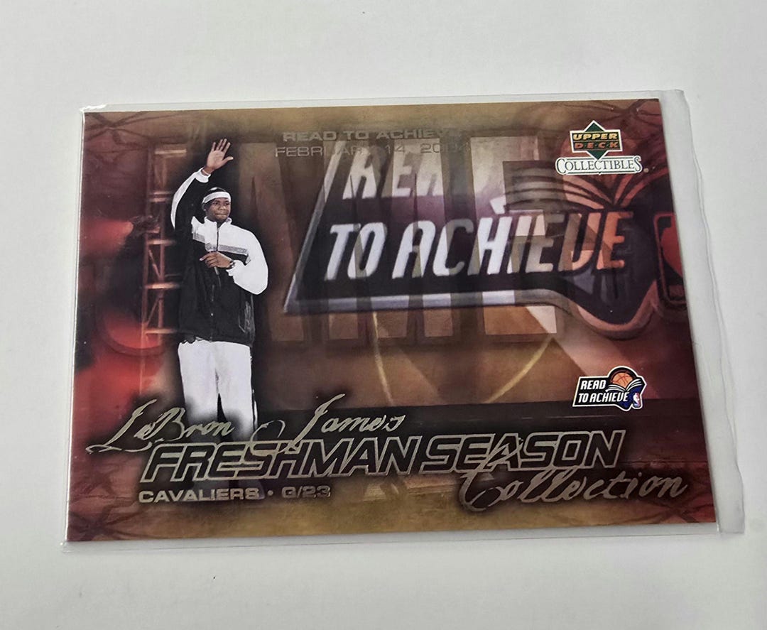 Lebron James- Freshman Season Collection | Read to Achieve Card - Etsy