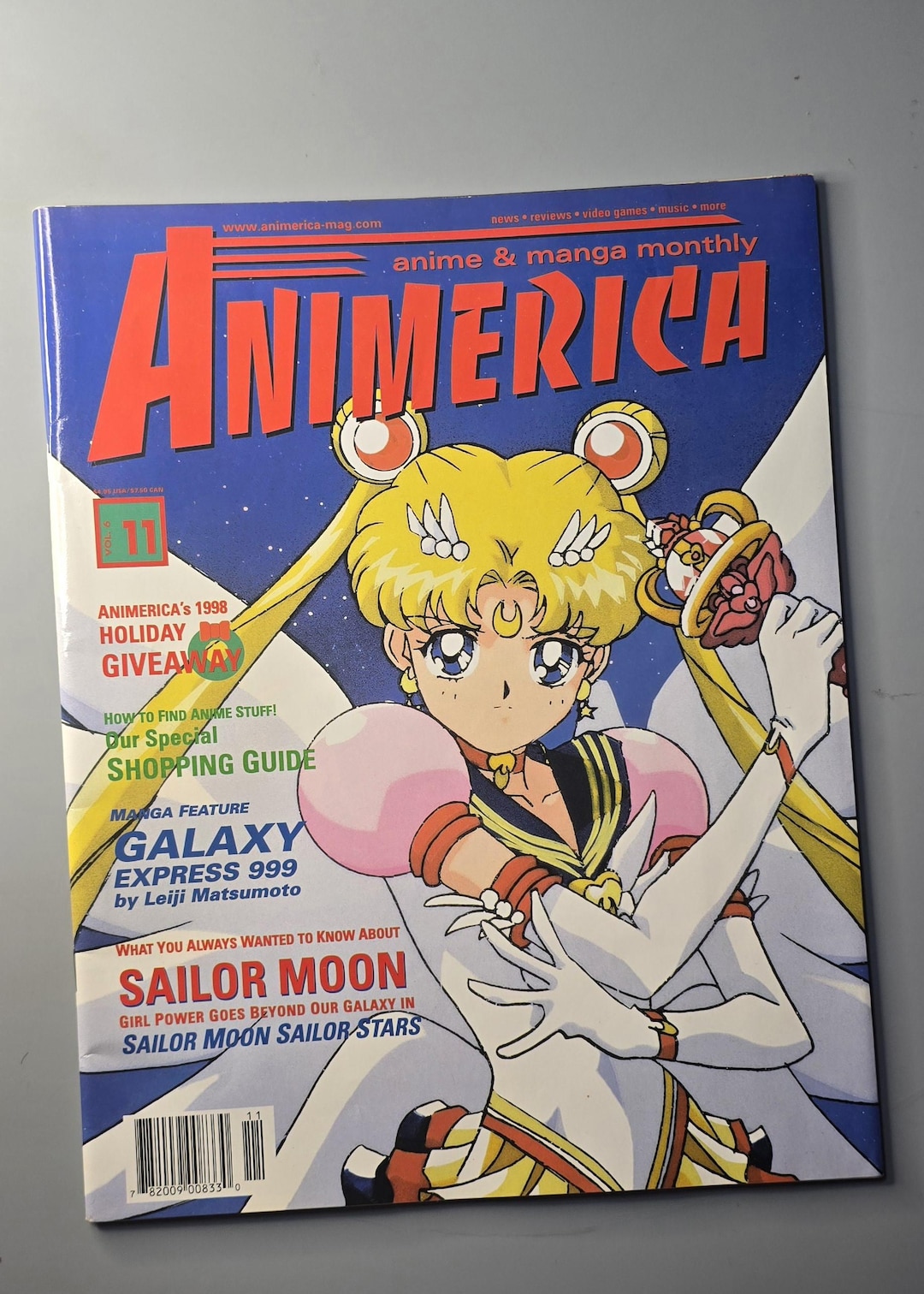 Rare ANIMERICA Magazine 1998 Vol. 6 No 11 SAILOR MOON - Etsy