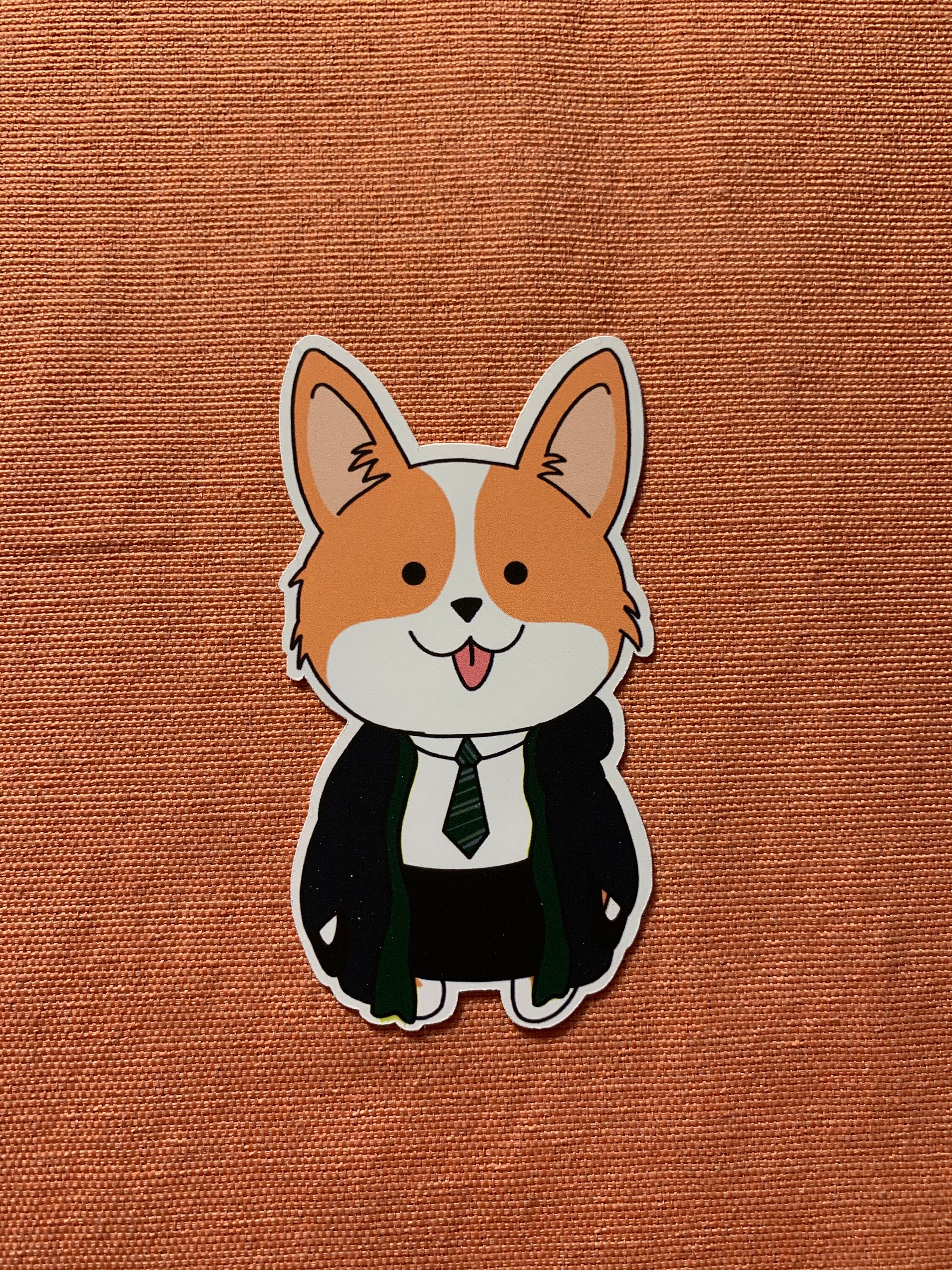 Corgi Potter hogwarts House Edition Sticker - Etsy