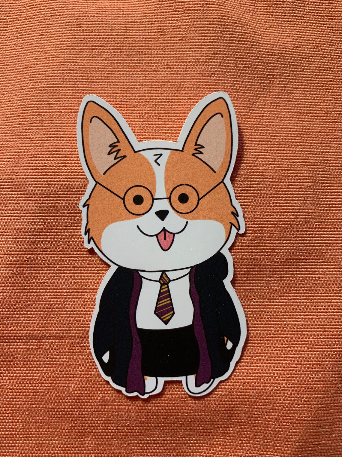Corgi Potter hogwarts House Edition Sticker - Etsy