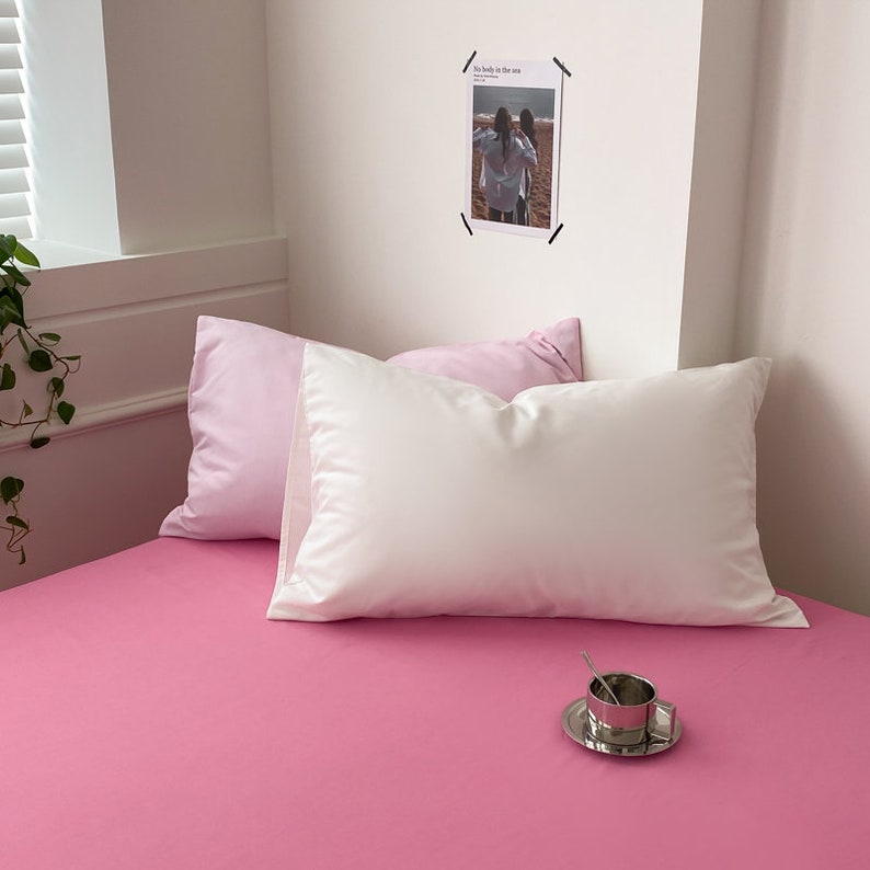 Mix Pink Bedding Set Preppy Y2k Room Decor Aesthetic Pillow - Etsy
