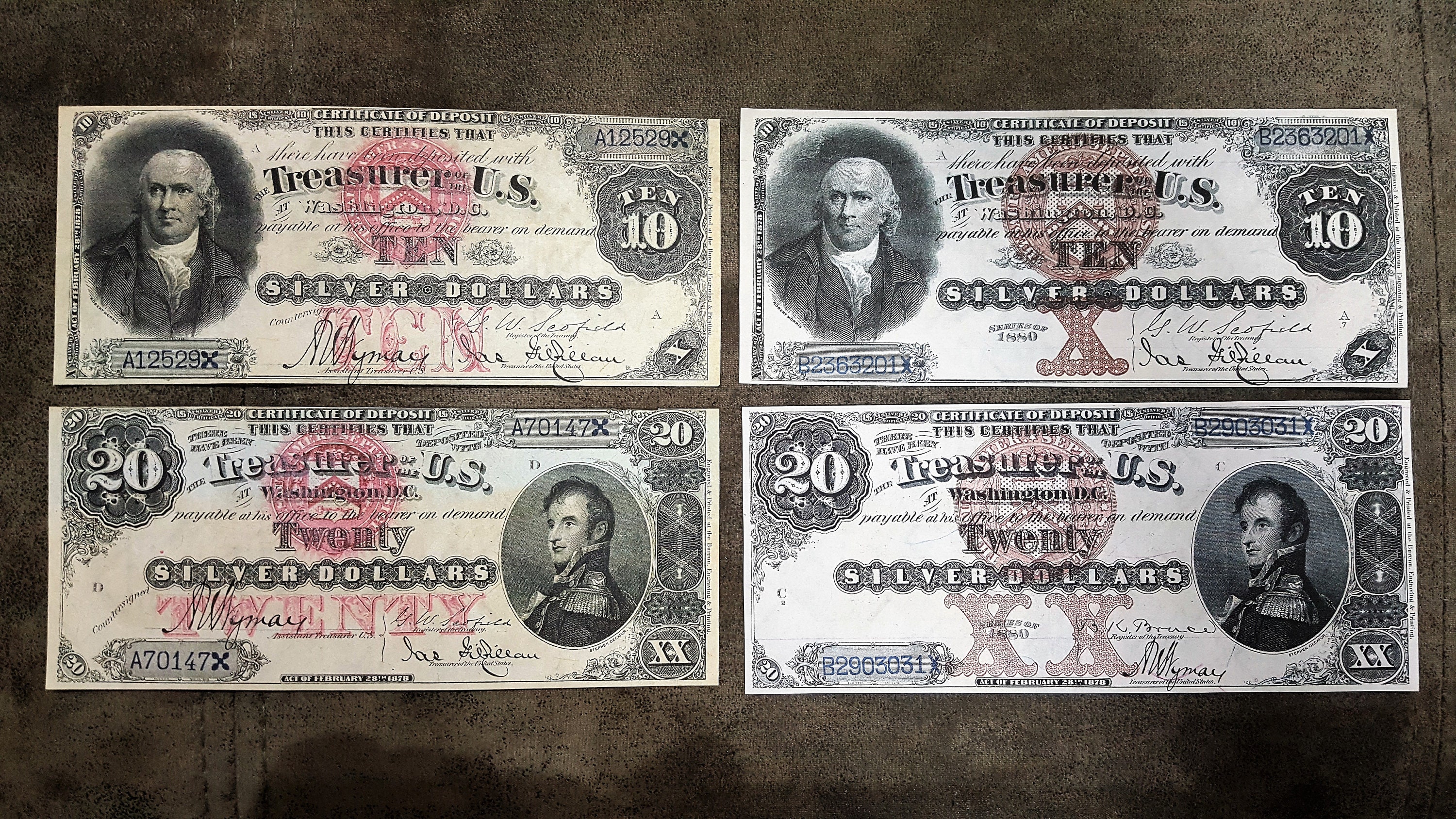 High Quality COPIES With W/M United States Silver Dollar 1878-1880 Y ...