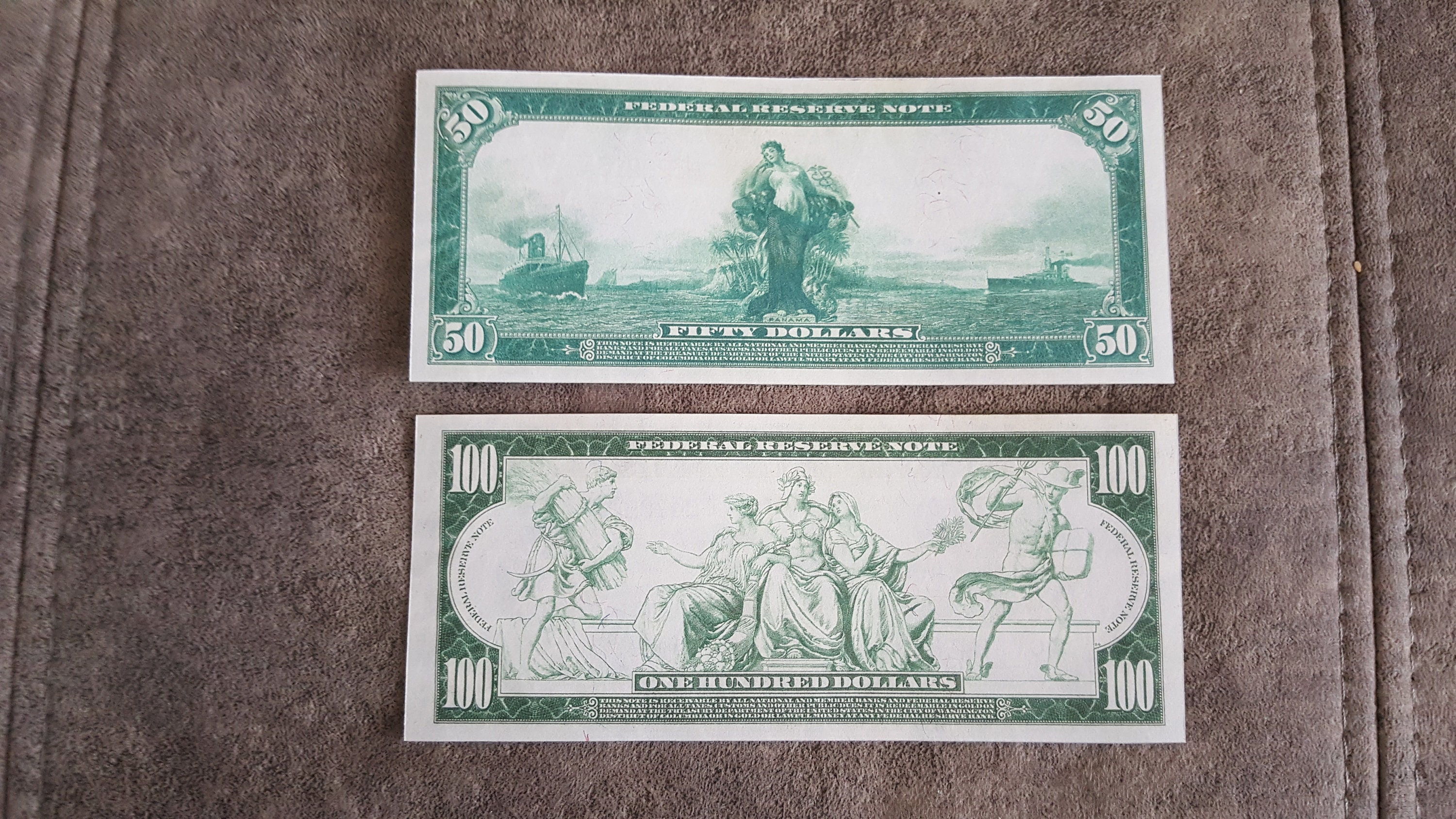 Quality Copies With W/M United States Banknotes 1914 Y. RED S/N FREE ...