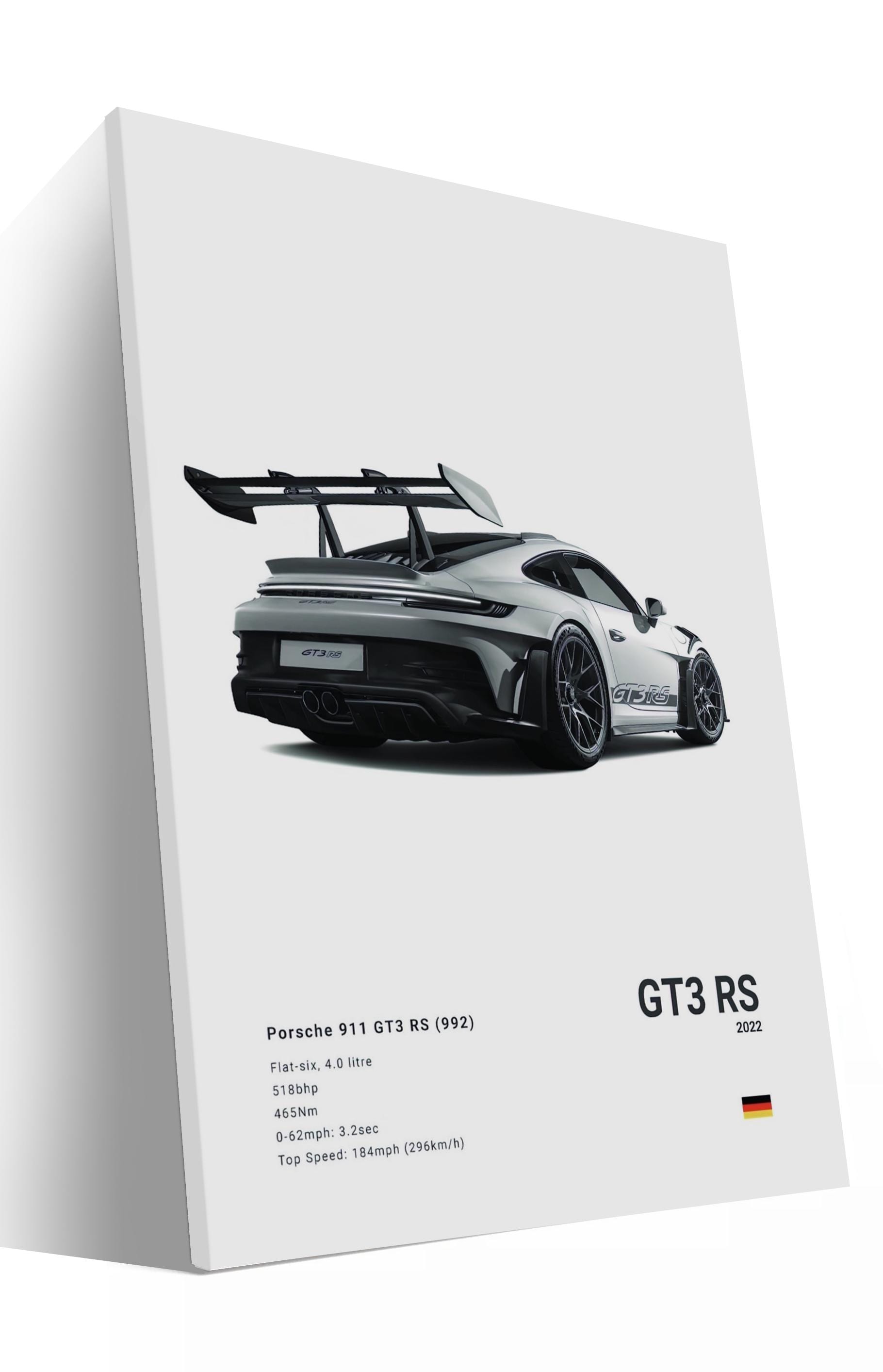 Porsche 911 GT3 RS Poster | 992 | Car Print | Hyper Car Poster | Super ...