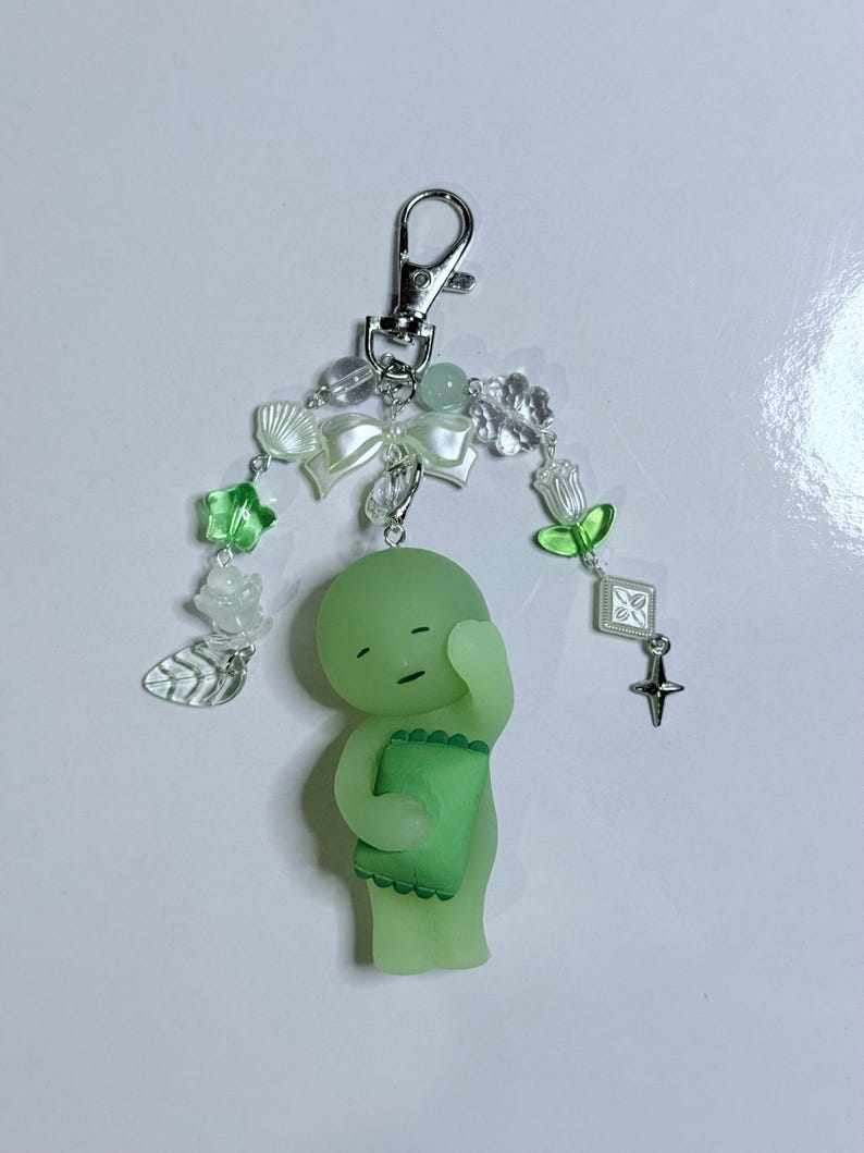 Authentic Handmade Smiski Beaded Keychains - Etsy