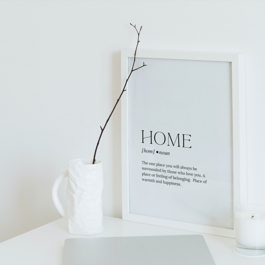 Definition Print HOME Printable Wall Art Gift for Mom - Etsy