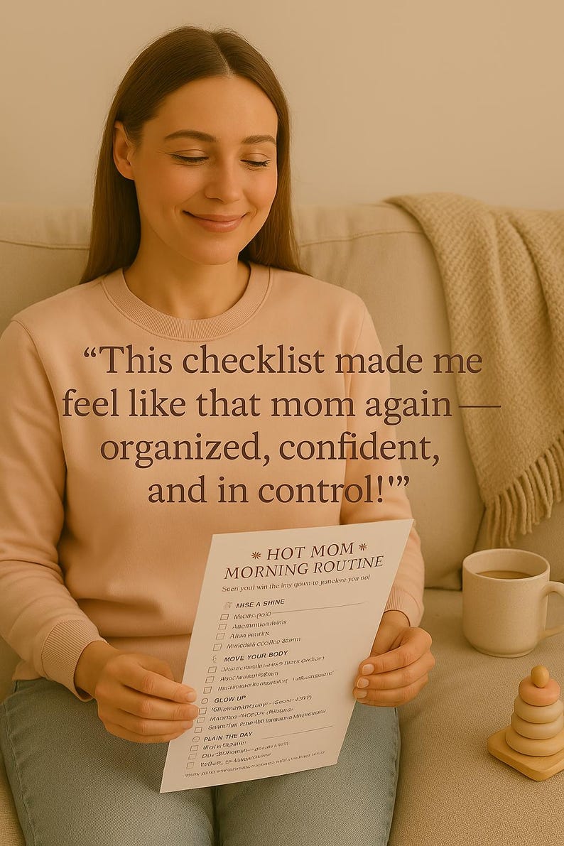 Hot Moms Checklist | Printable Daily Self-care Planner for Moms | Funny ...