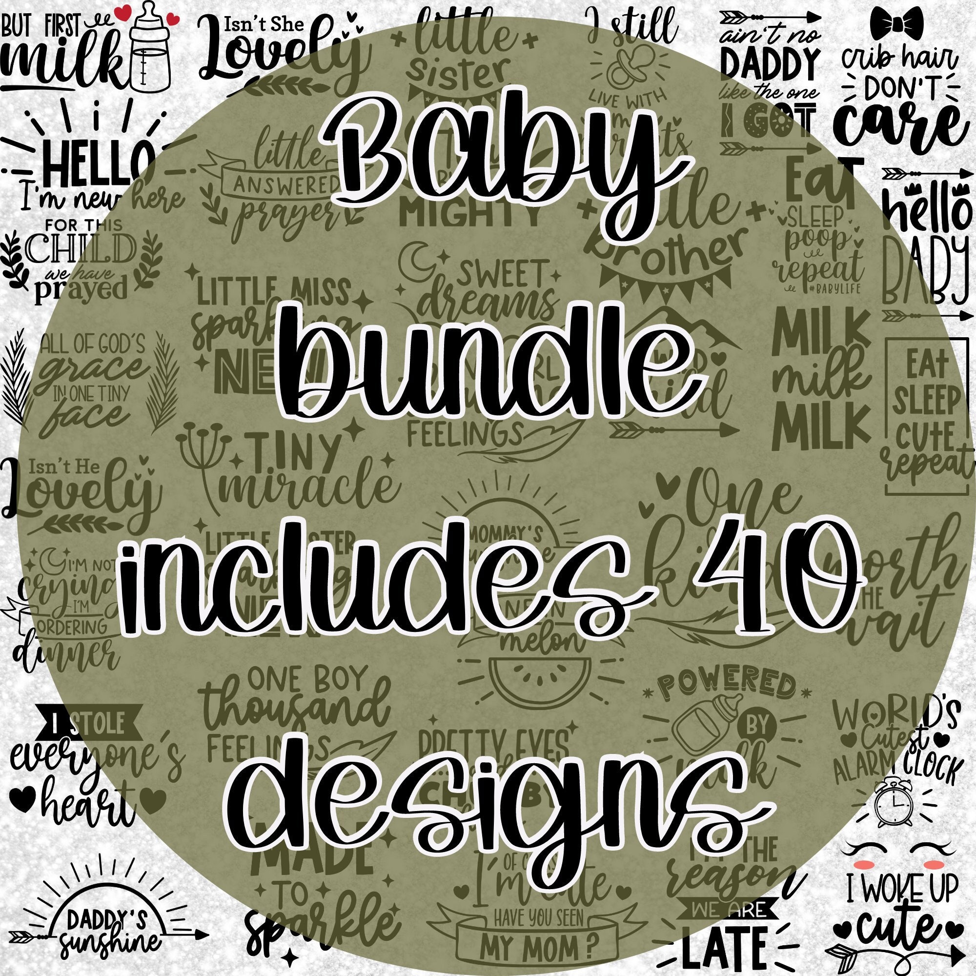 Instant Download* Baby Sublimation Bundle 40 Different Designs for ...