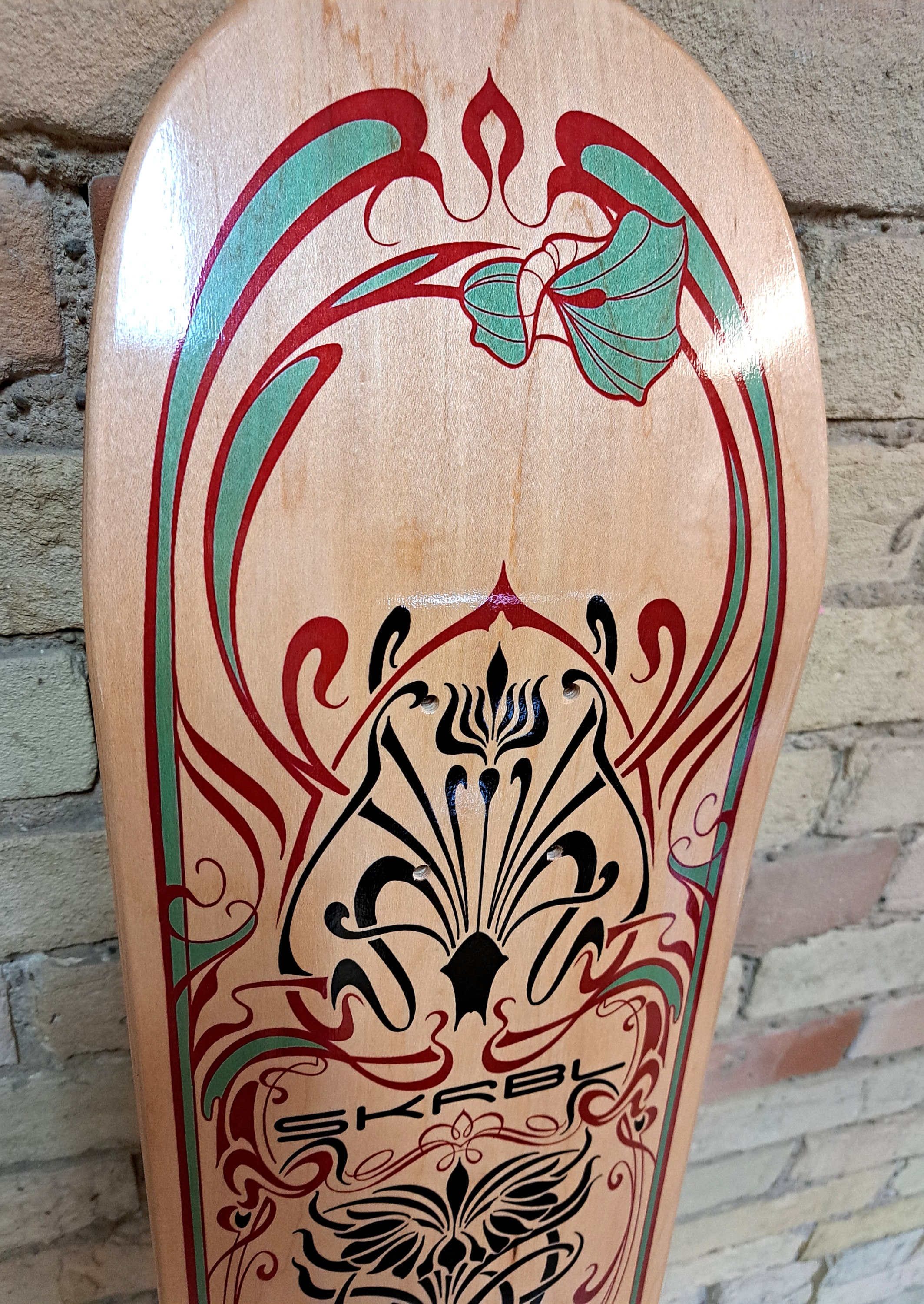 Art Nouveau Custom Skateboard Deck Art SKRBL Skateboards - Etsy
