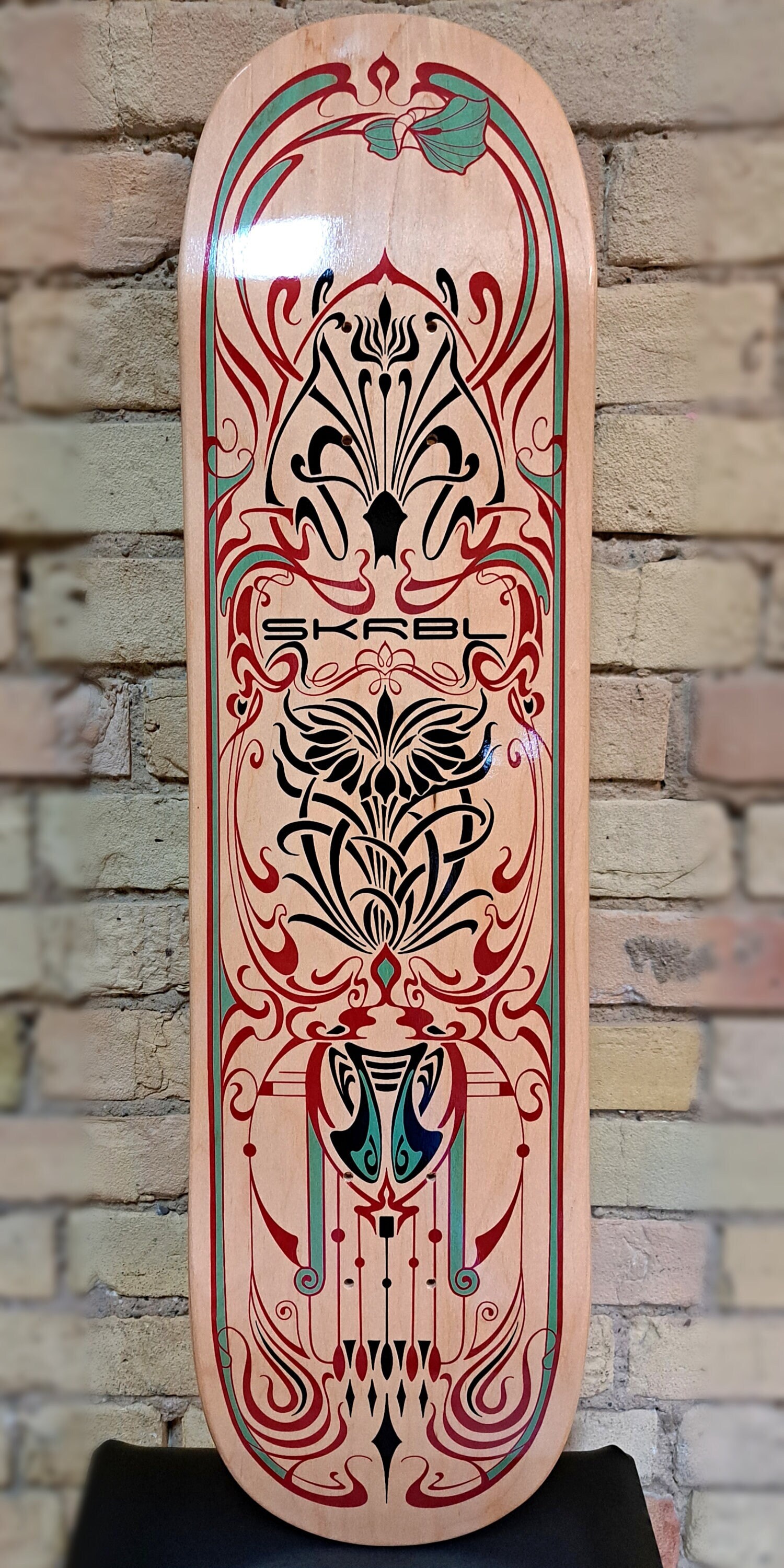 Art Nouveau Custom Skateboard Deck Art SKRBL Skateboards - Etsy