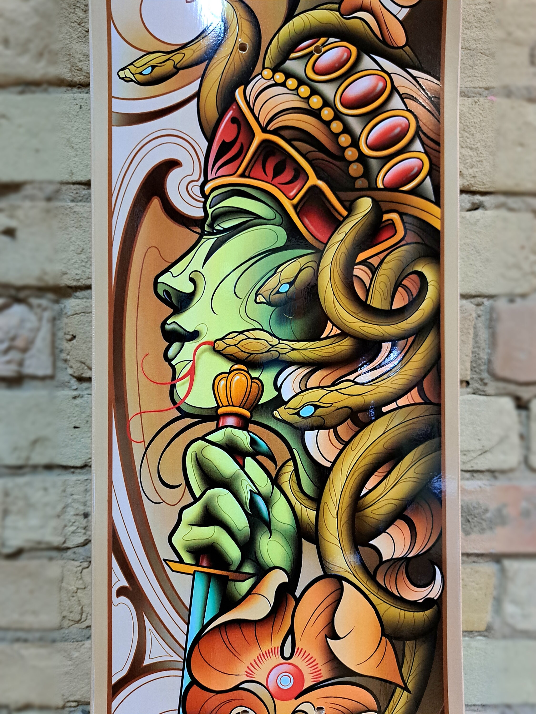 SKRBL Medusa Custom Skateboard Art Deck Design - Etsy