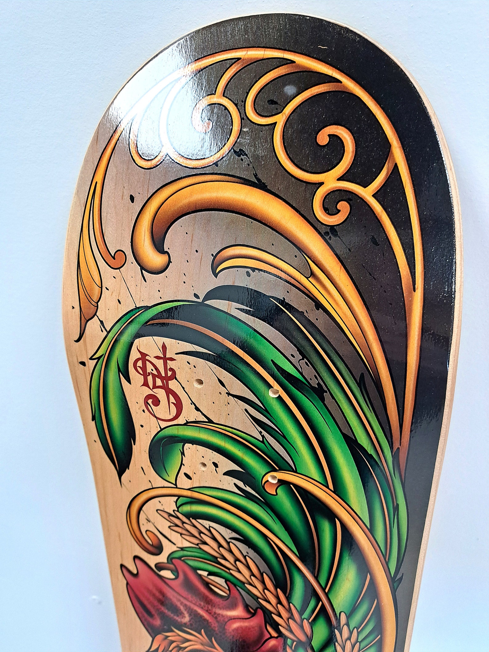 Loco Rooster Custom Skateboard Deck Art SKRBL Skateboards - Etsy