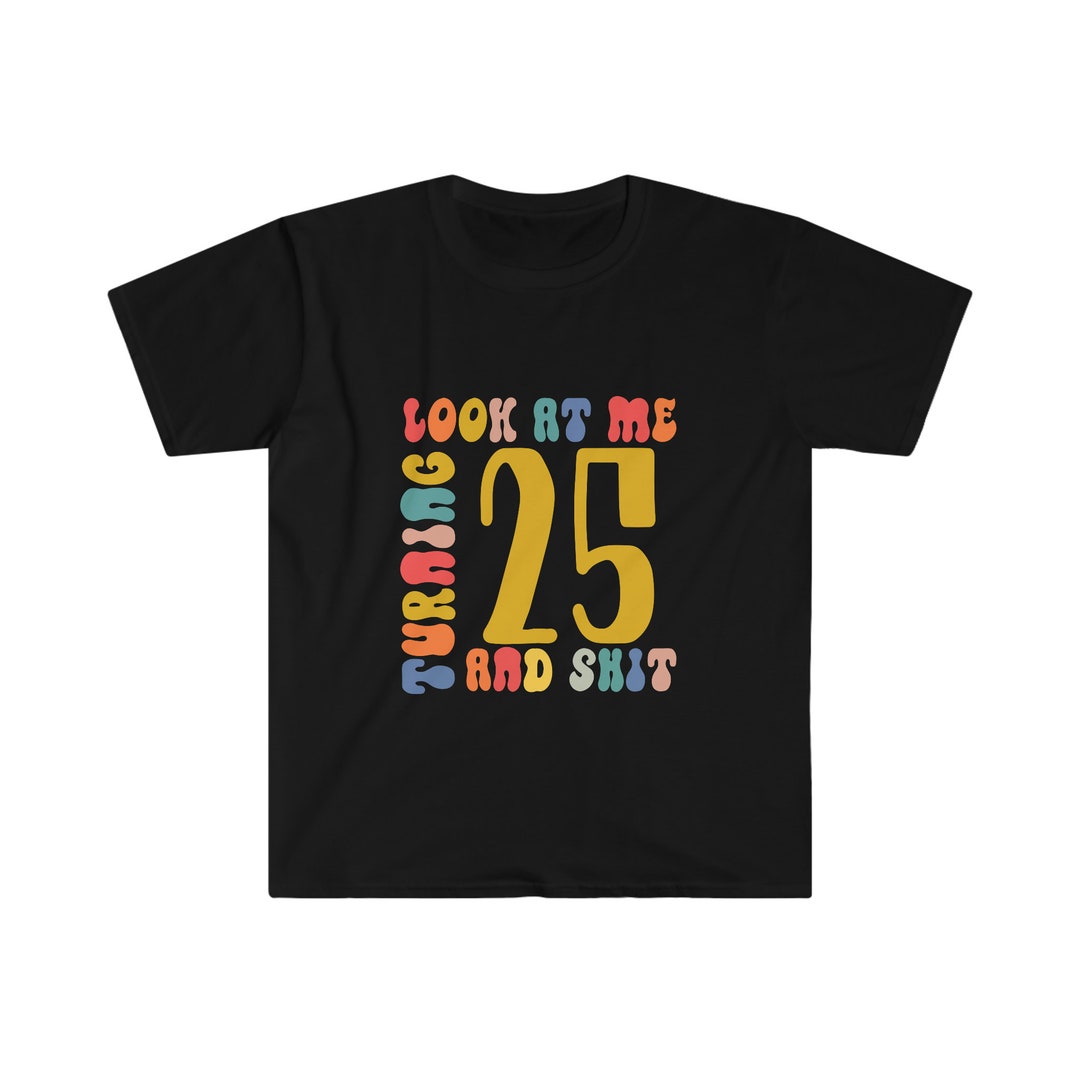 Groovy Age 25 Birthday Shirt, Retro 25 Birthday Shirt, Vintage 25 Yo ...