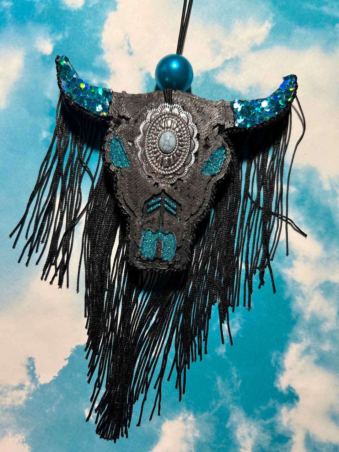 Aztec Bull Skull - Etsy