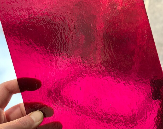 Fuchsia Pink Transparent in 2 Sizes 90 Coe 1332 Bullseye Glass Striker ...