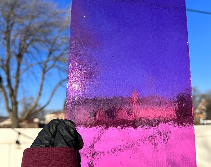 Fuchsia Pink Transparent in 2 Sizes 90 Coe 1332 Bullseye Glass Striker ...