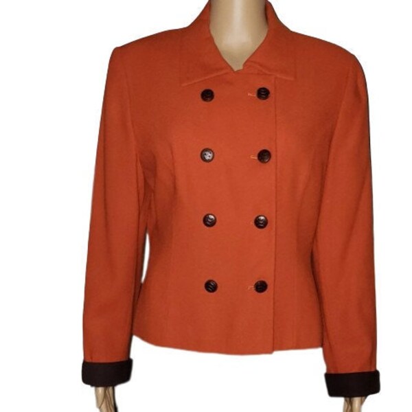 Orange Blazer - Etsy