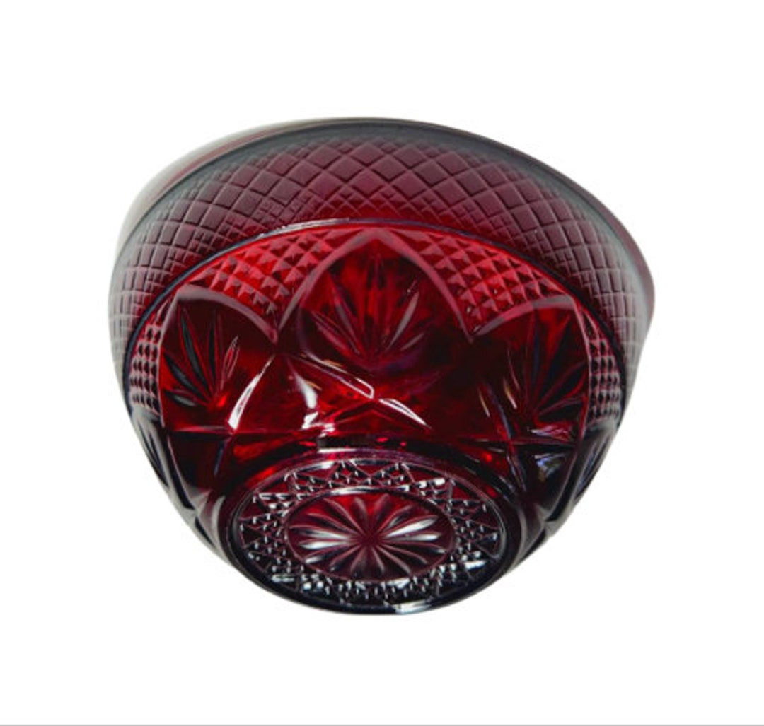 Cristal D'arques Durand Bowl Ruby by CRISTAL D'ARQUES-DURAND, Ruby Red ...