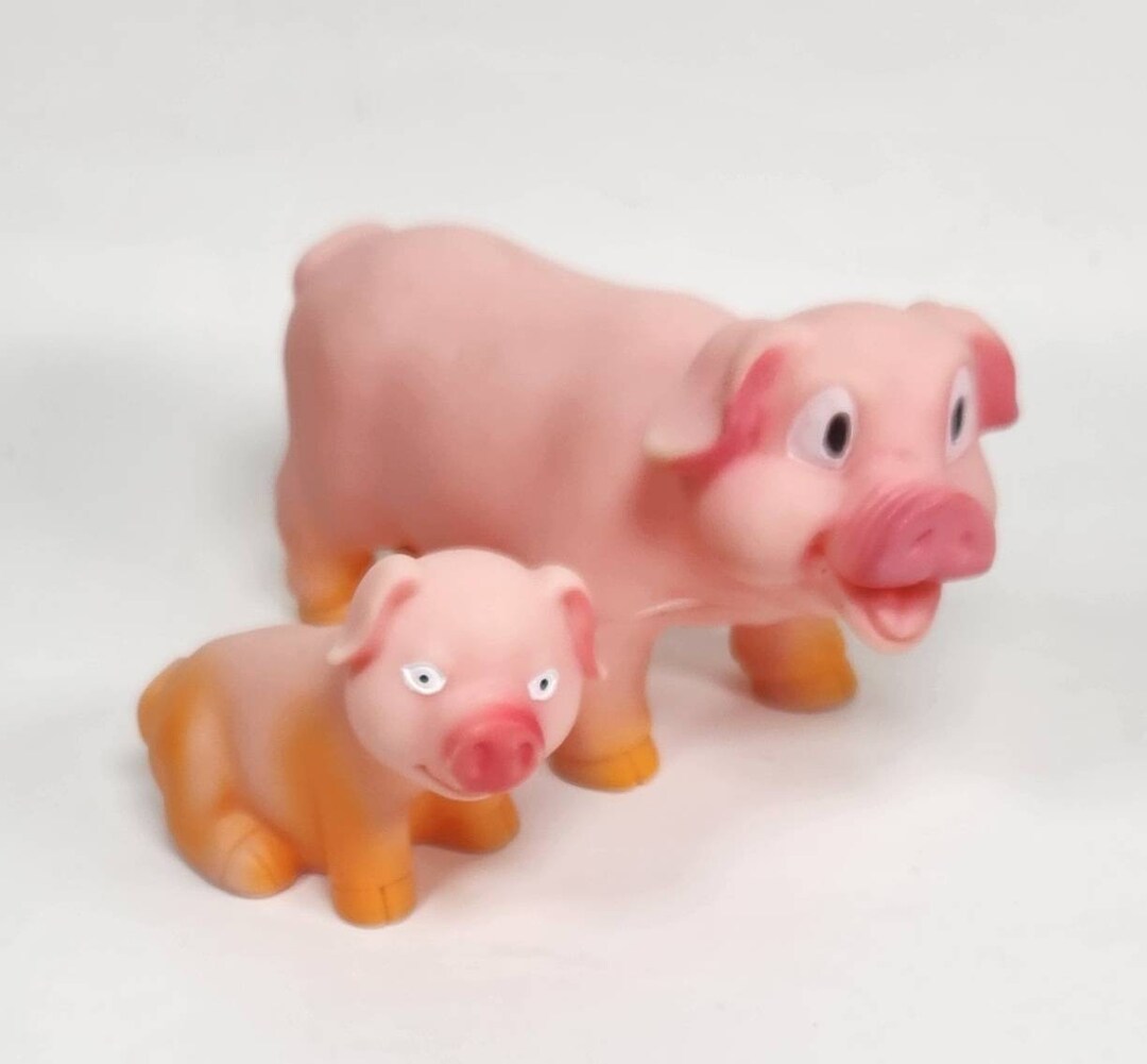 Toy Pig Farm Animals Squeezy Farm Toy Animals Party Décor - Etsy