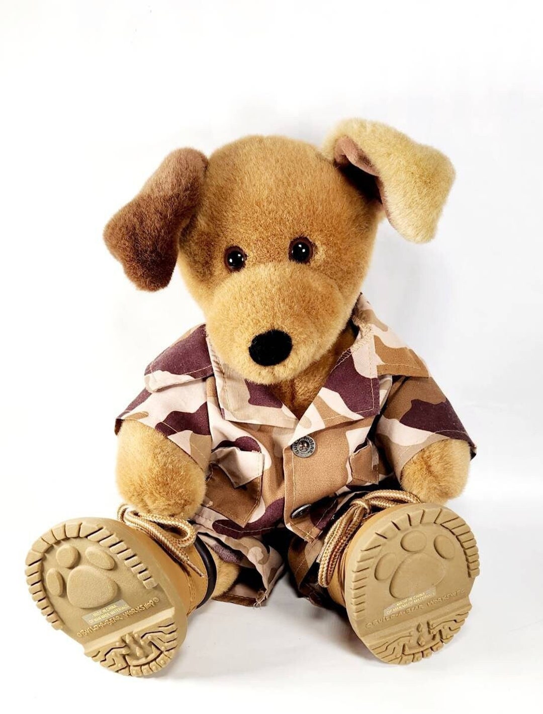 Plush Army Military Dog With Uniform Build A Bear Plush Dog - Etsy