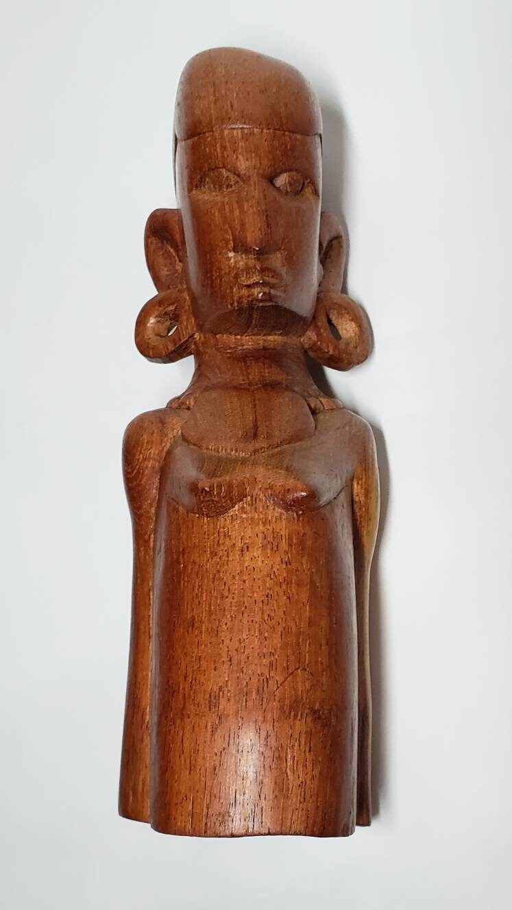 African Wooden Statue Authentic African Carved Ebony Statue - Etsy