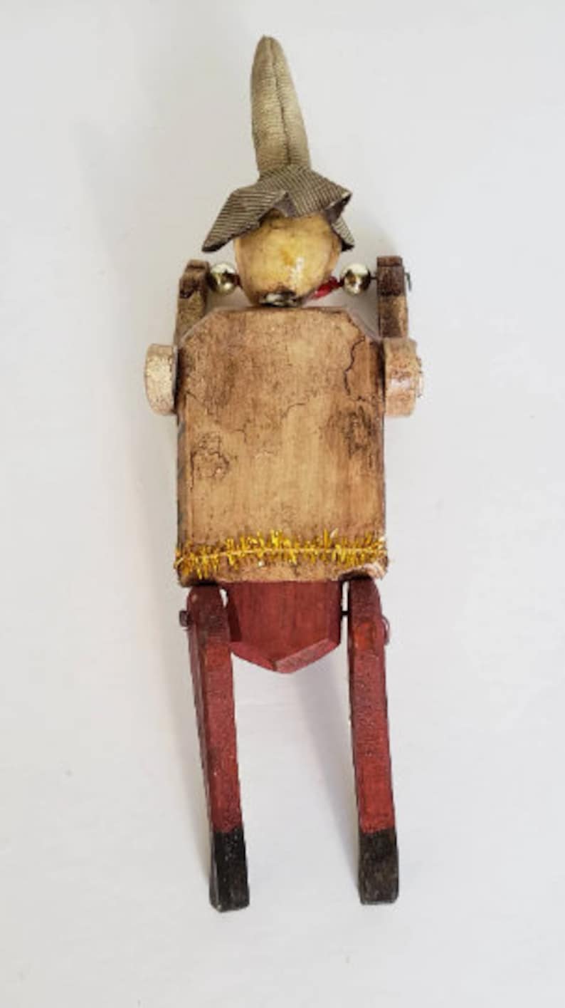 Antique Primitive Toy Folk Art Wooden Hand Carved Man/ - Etsy
