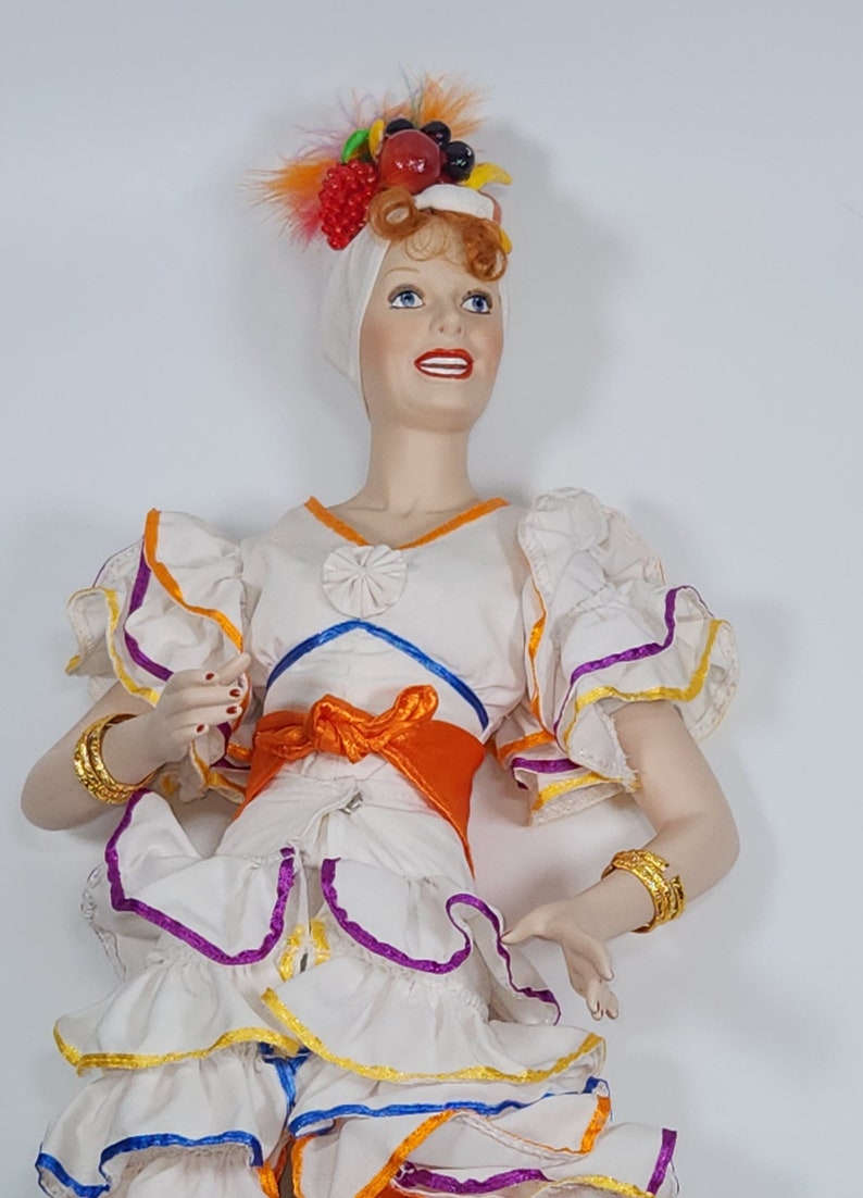 The Hamilton Collection I Love Lucy Porcelain Doll, Carmen Miranda ...