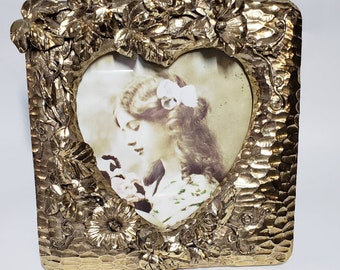 Gold Heart Shaped Frame - Etsy