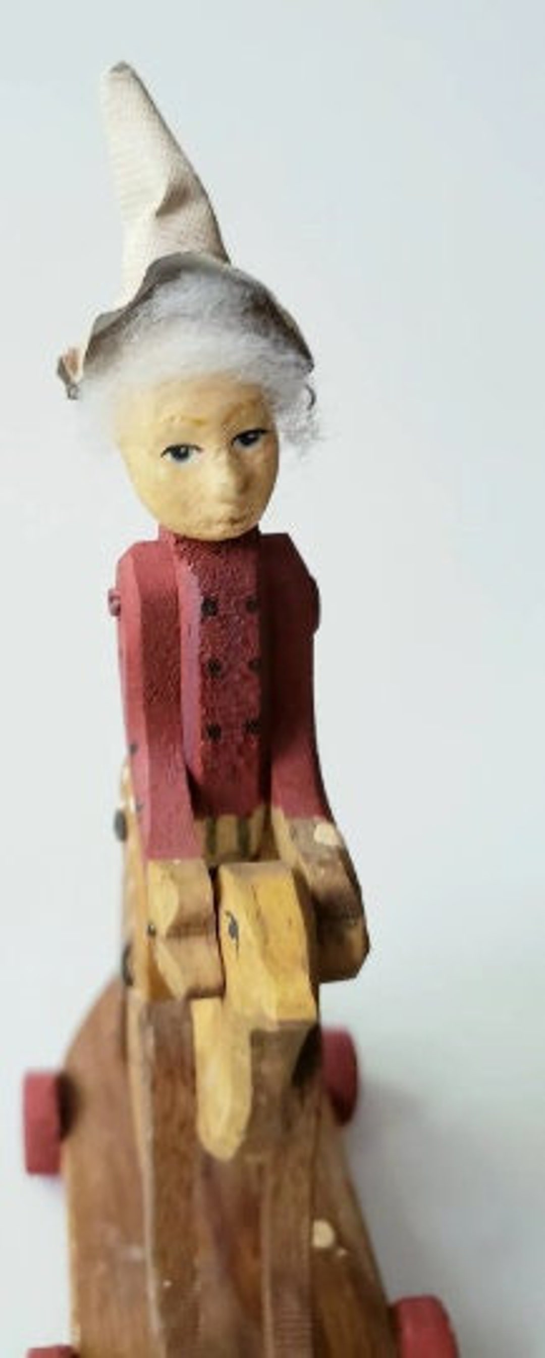 Antique Primitive Toys Folk Art Wooden Hand Carved Man on - Etsy