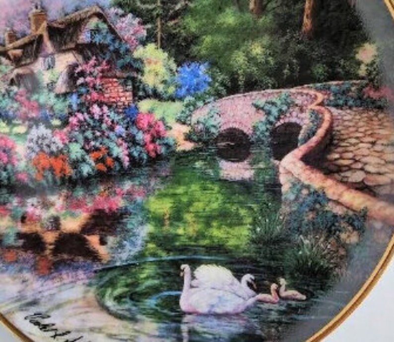 The Franklin Mint Heirloom Collection "stonebridge Cottage" by Violet L ...