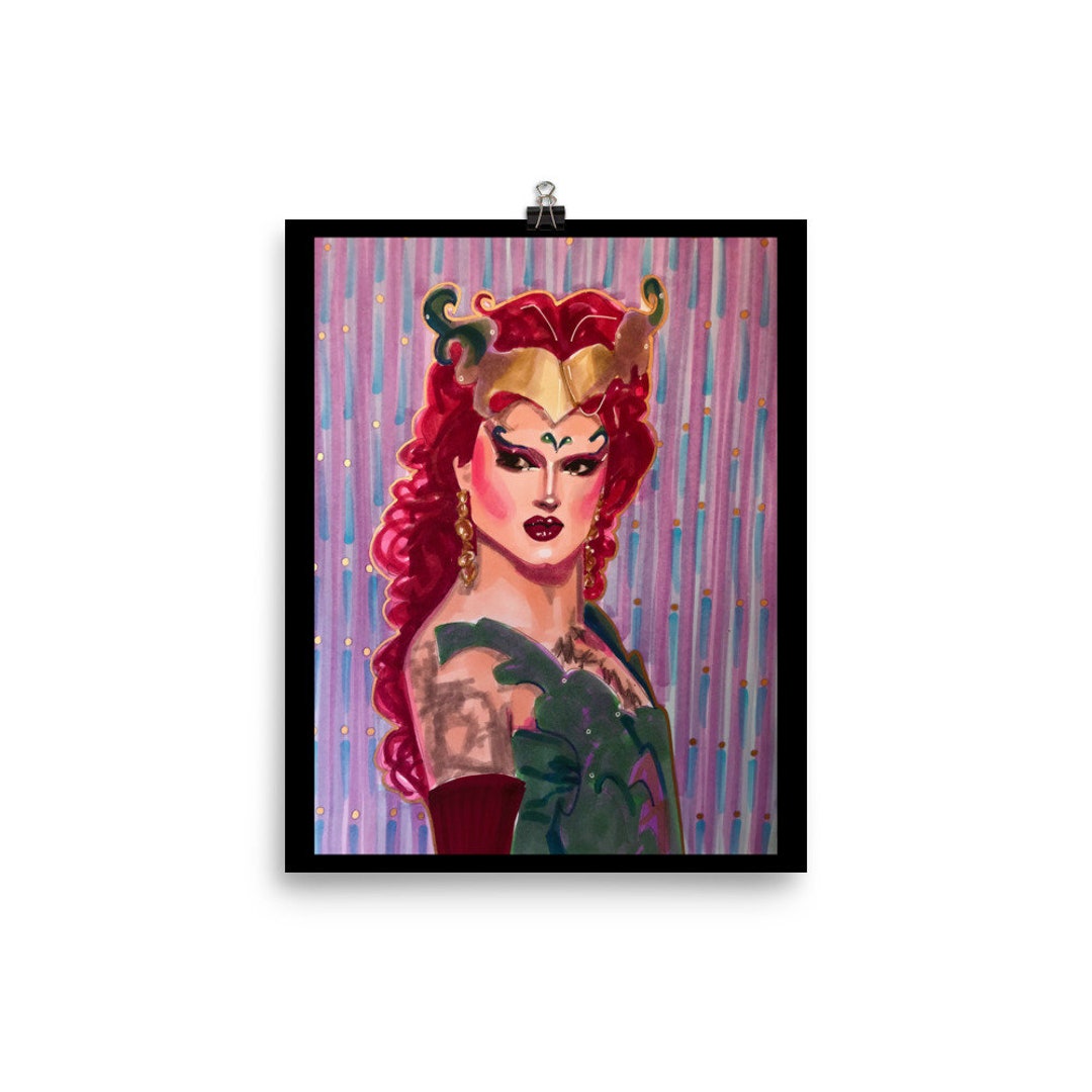 Drag Race Belgique 2 – Alvilda – Art Nouveau Runway - Illustration 8x10 ...