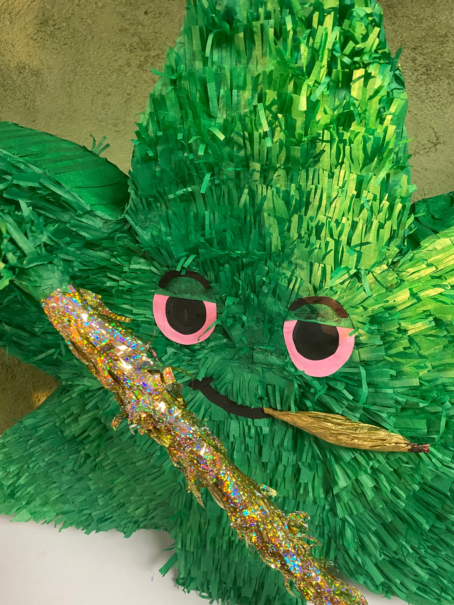 Marijuana weed piñata matching piñata stick | Etsy