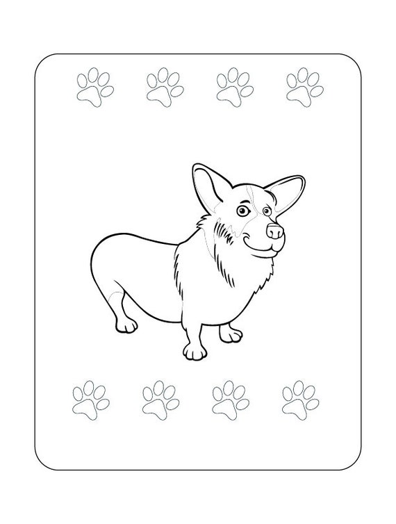 20 Dog Colouring in Pages for Children for Immediate | Etsy