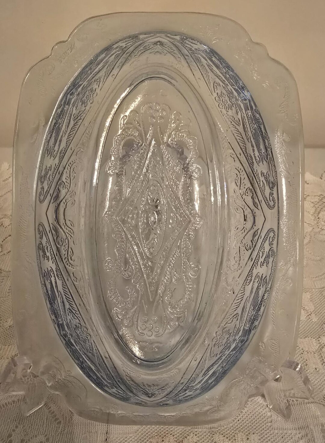 Vintage Federal Glass Madrid Pattern Depression Glass Vegetable Serving ...