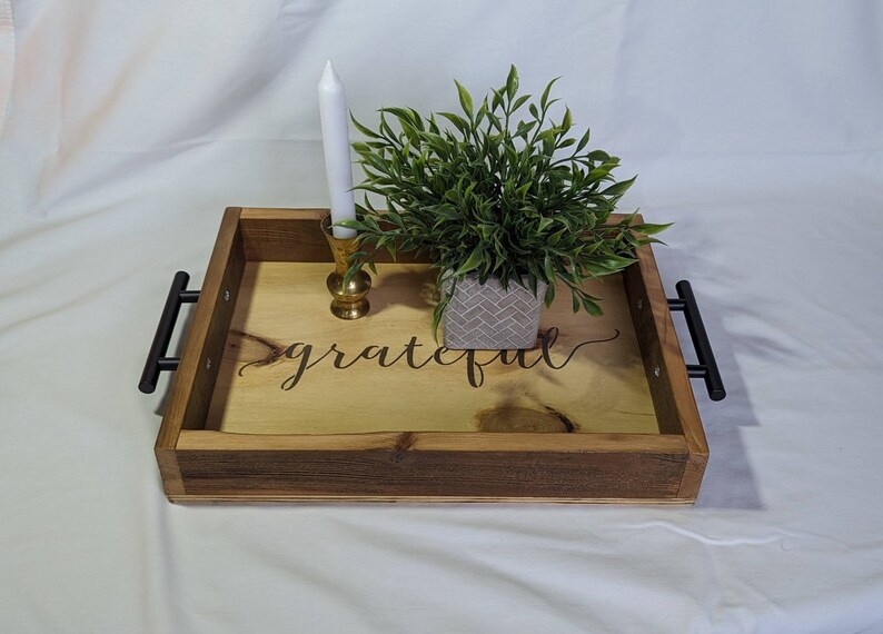 Rustic Farmhouse Serving Tray - Etsy