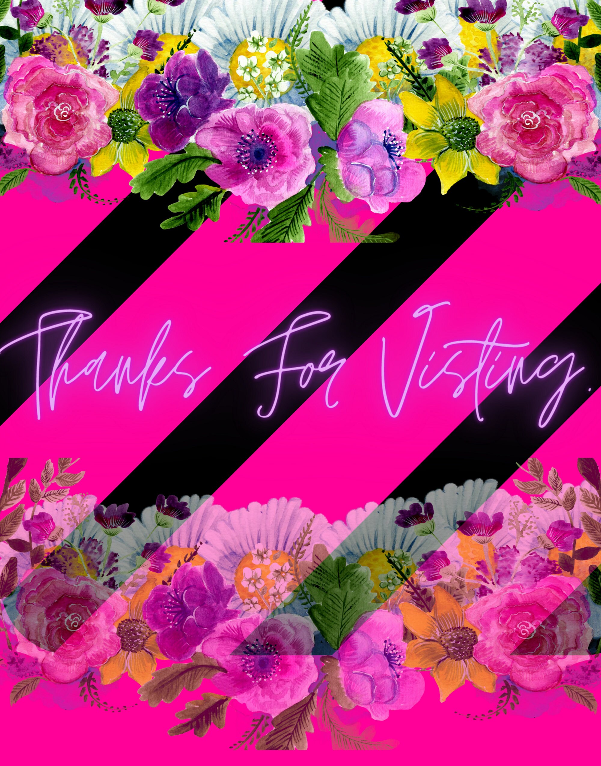 Digital Purple Flower Print Out, Poster Hanging Wall Art Decoration ...