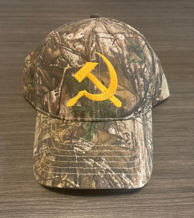 Communist Camo Hat RealTree Camo Gold Embroidery | Etsy