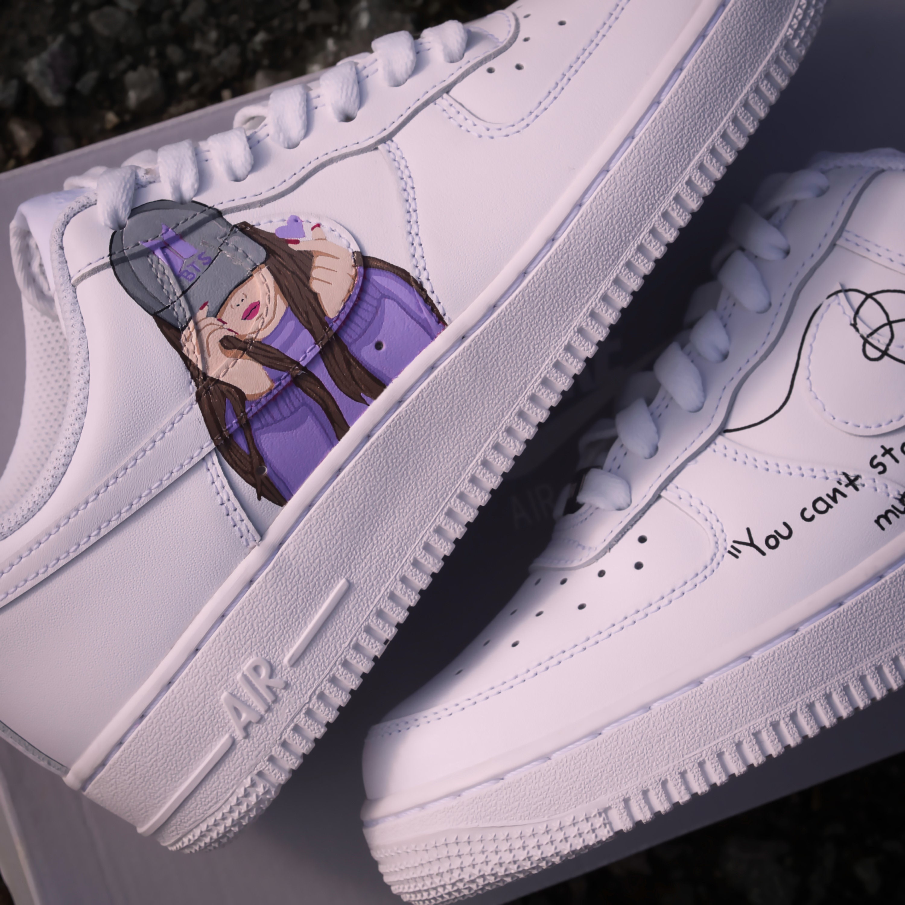 Nike Air Force 1 bts Custom Sneaker Boygroup - Etsy